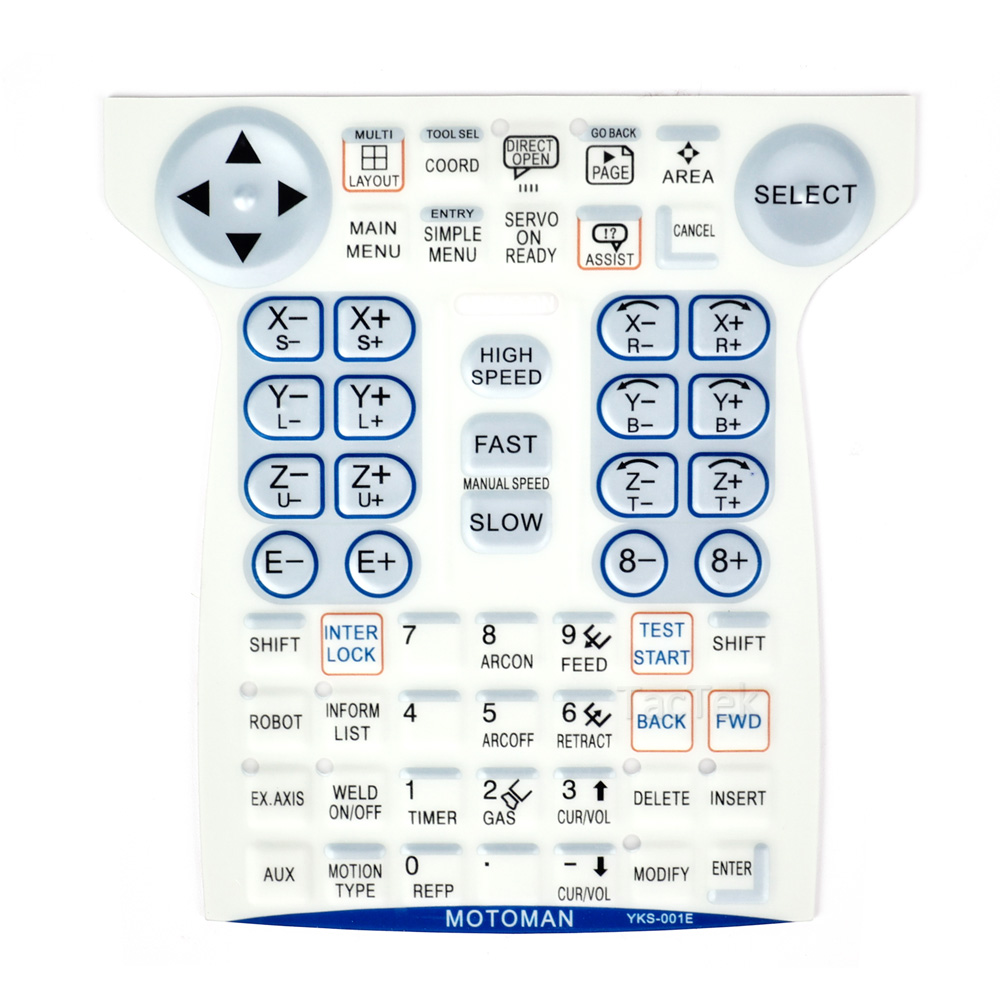 Membrane Overlay for YKS-001E DX100 Repair Switch