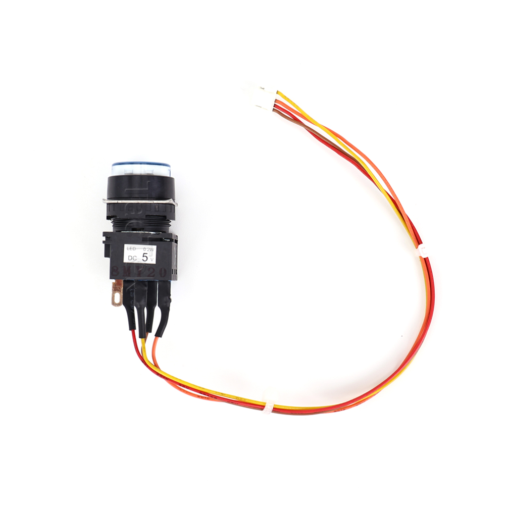 White LED Push Button Switch for JZRCR-APP01-1 Teach Pendant