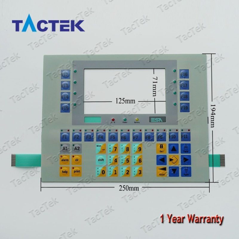 VT55000P0 Membrane Keypad Switch Keyboard for ESA VT55000P0 – TacTek Touch